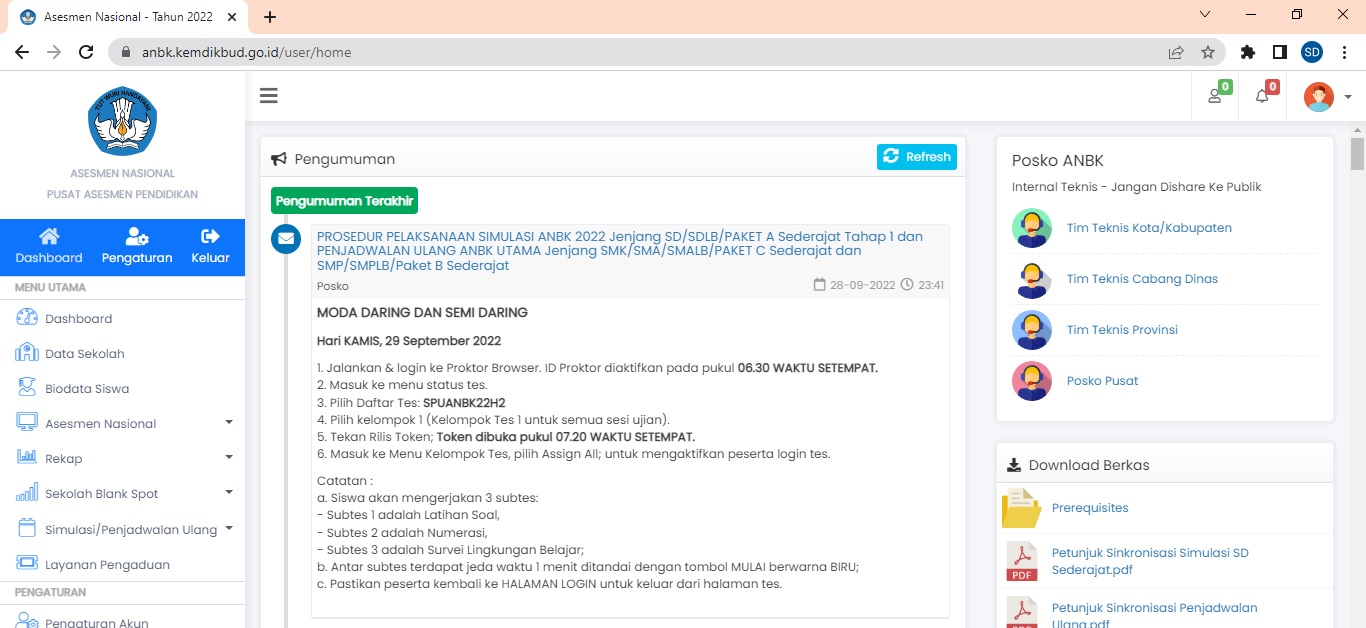 Simulasi ANBK 2022